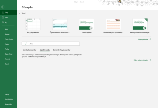 EXCEL TÜRKÇE ARAYÜZÜNDEKİ BÜTÜN SEKMELER (RESİMLİ)